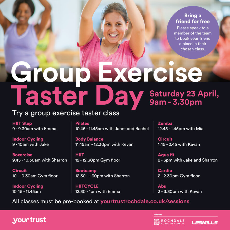 Group Exercise Taster Day at Heywood Sports Village - Your Trust